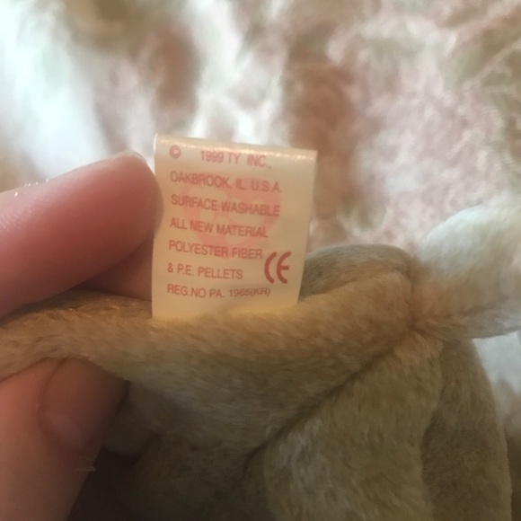 TY Original Wear | Other | Almond Beanie Baby Bear 998 With Error Tags ...